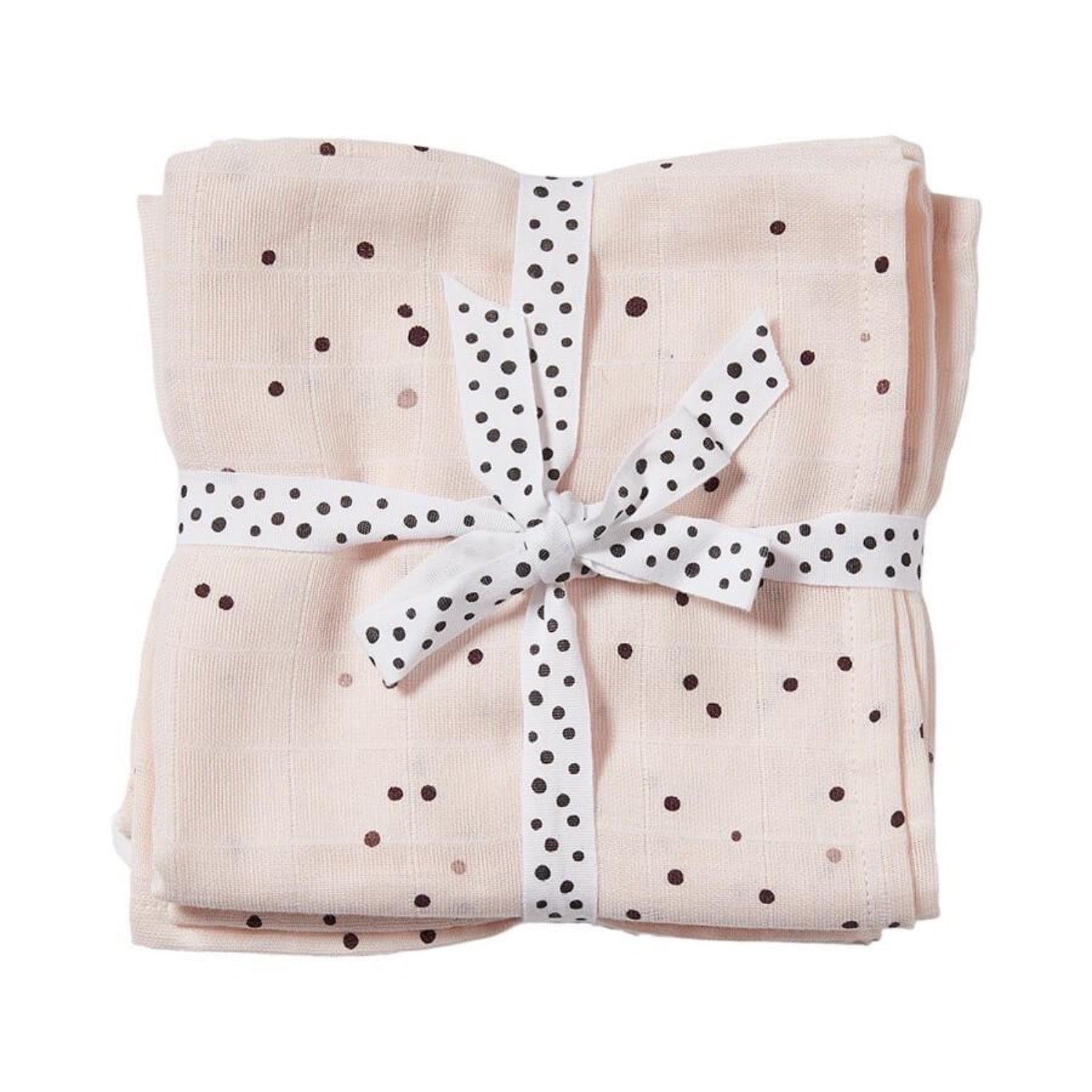 Done by Deer Dotty Burp Cloth 2 Pack (Powder) – humble.