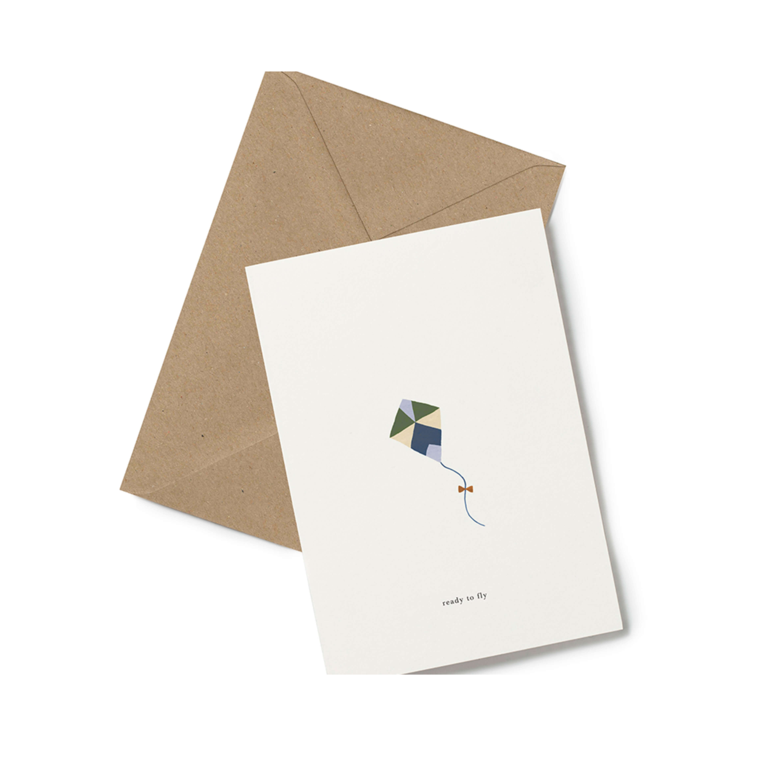 Ready to Fly. Kite card – humble.